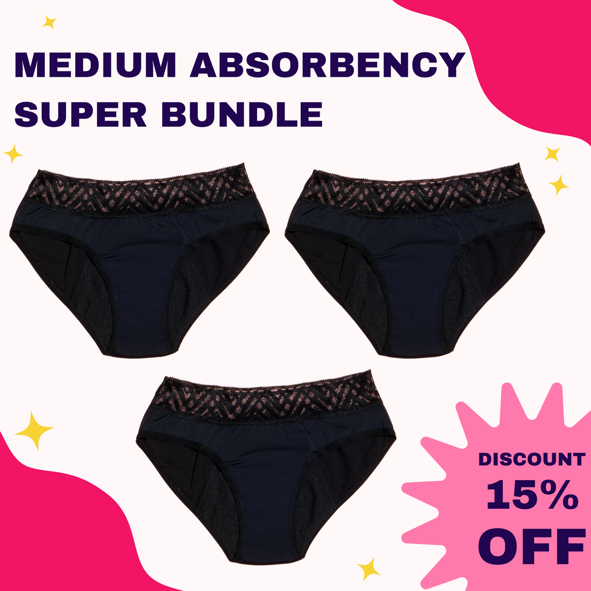 Medium Absorbency Super Bundle | Mooncheeks